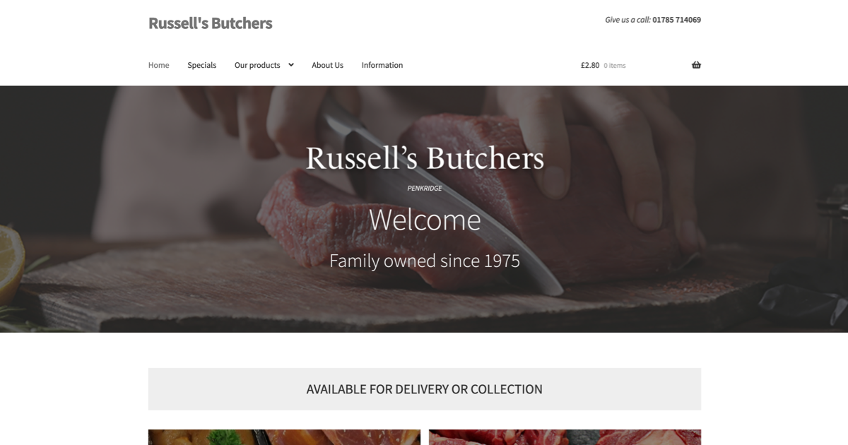 Shop - Russell's Butchers